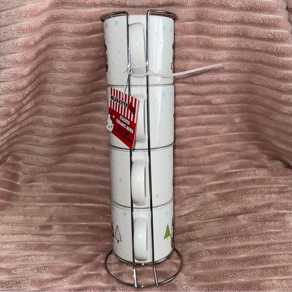 Hello Kitty | Dining | Hello Kitty Christmas Stackable Ceramic Mugs ...